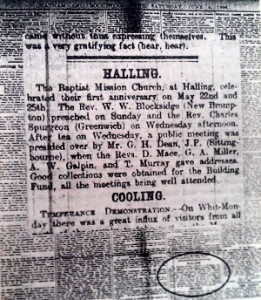 Our Story – Halling Baptist Church